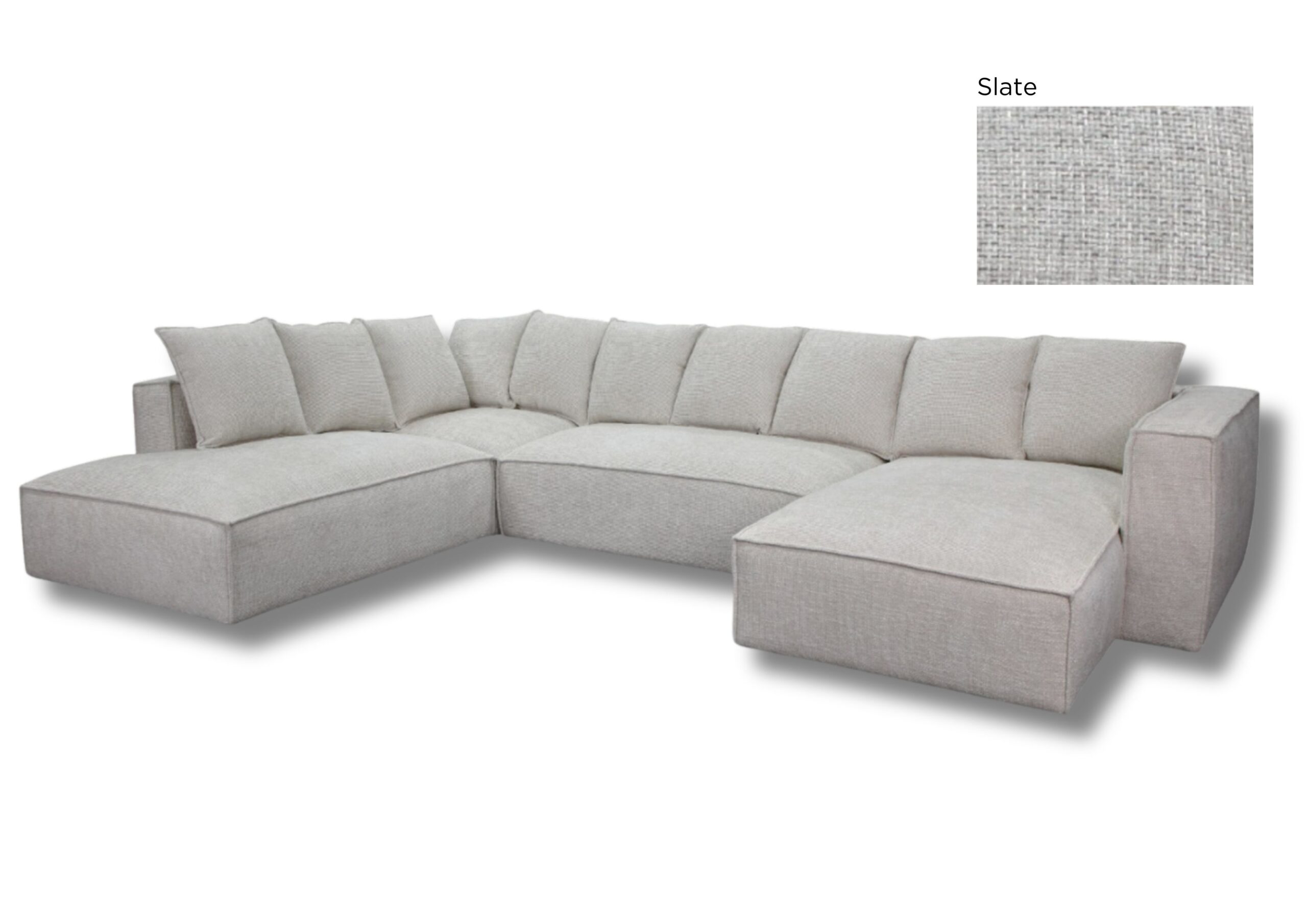 Kyra Corner Modular Lounge - Slate | 1stChoiceNow